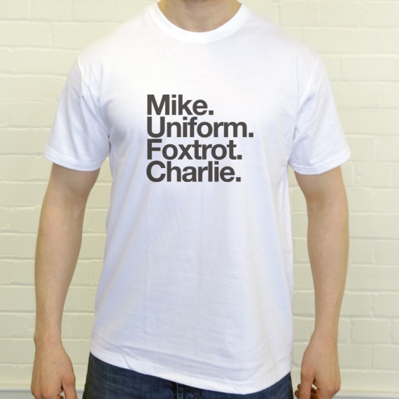 Manchester United FC: Mike Uniform Foxtrot Charlie T-Shirt | TheBoyDoneGood