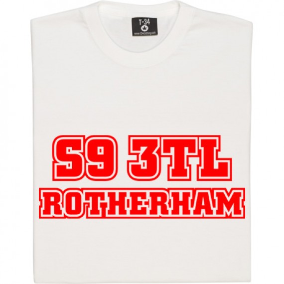 Rotherham United Postcode T-Shirt | TheBoyDoneGood